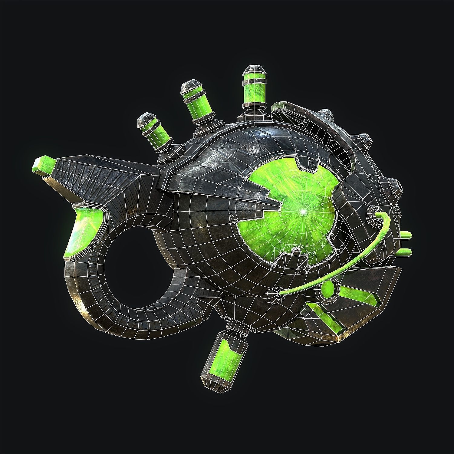 3D model Sci-Fi Poison Gun VR / AR / low-poly | CGTrader