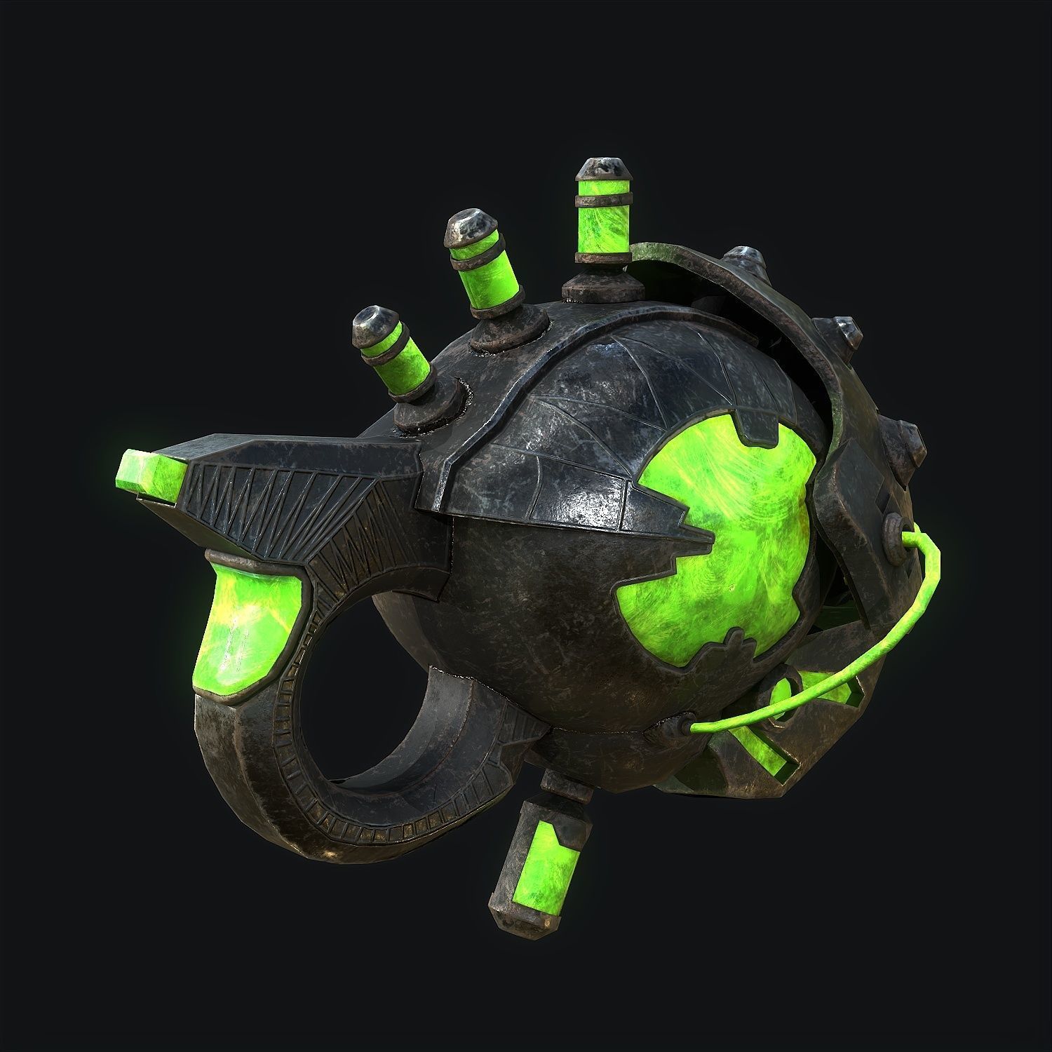 3D model Sci-Fi Poison Gun VR / AR / low-poly | CGTrader