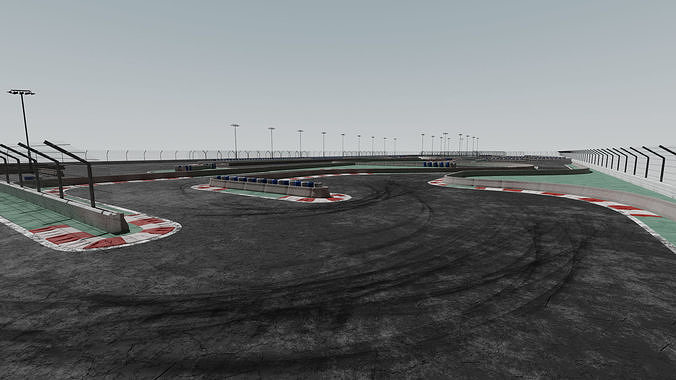 Drifting Race Track 3D model | CGTrader