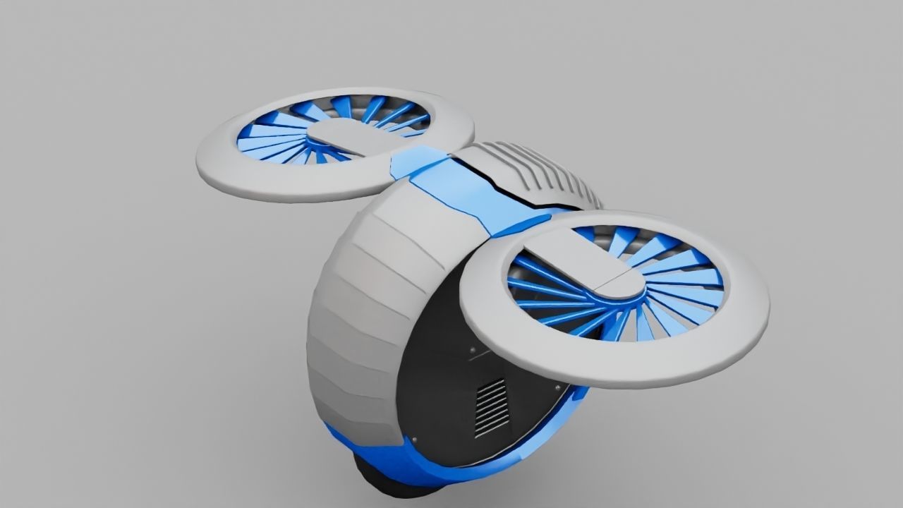 DRONE BOT rigged - animated 3D model animated rigged | CGTrader