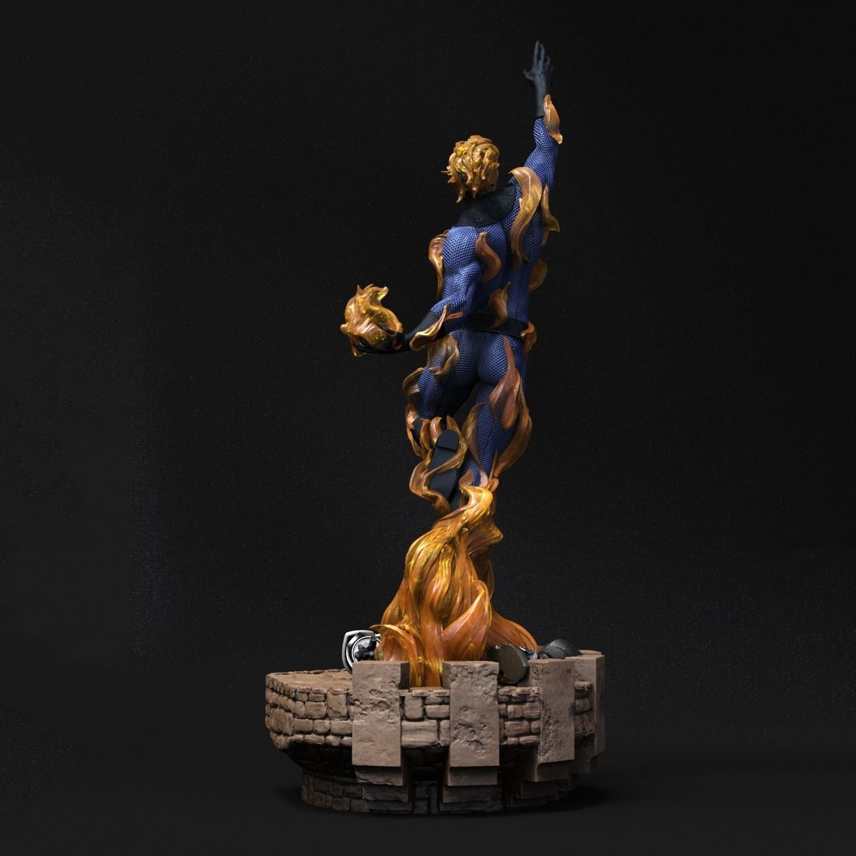 Human Tourch Statues 3D Model Ready to Print STL 3D model 3D printable ...