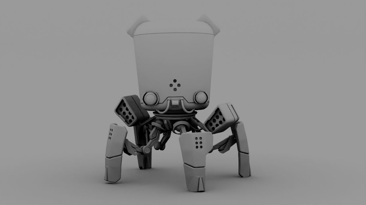 VILLAIN BOT rigged - animated character 3D model animated rigged | CGTrader