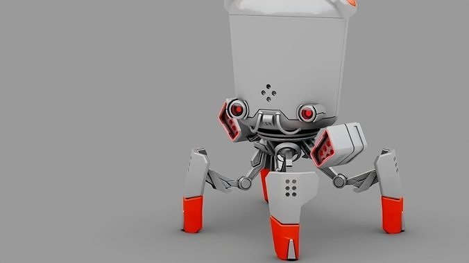 VILLAIN BOT rigged - animated character 3D model animated rigged | CGTrader