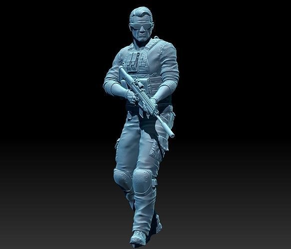 Black Ops Soldier 2 3D model 3D printable | CGTrader
