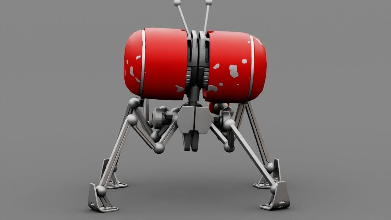 NANO BOT rigged character 3D model rigged | CGTrader
