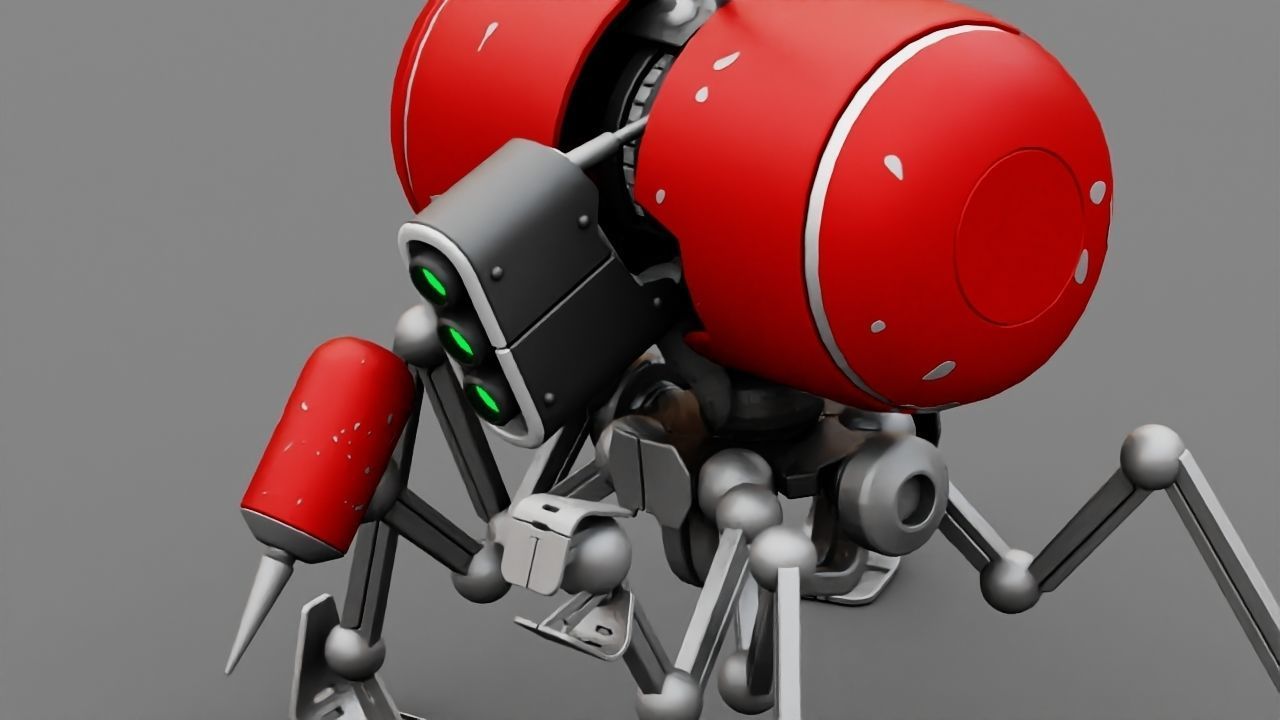 NANO BOT rigged character 3D model rigged | CGTrader