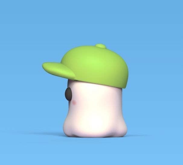 Ghost Cap 3D model 3D printable | CGTrader