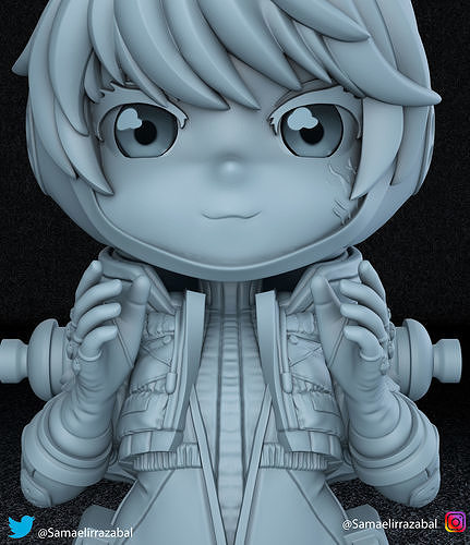 Apex Legends Wattson figure and keychain fanart 3D model 3D printable ...