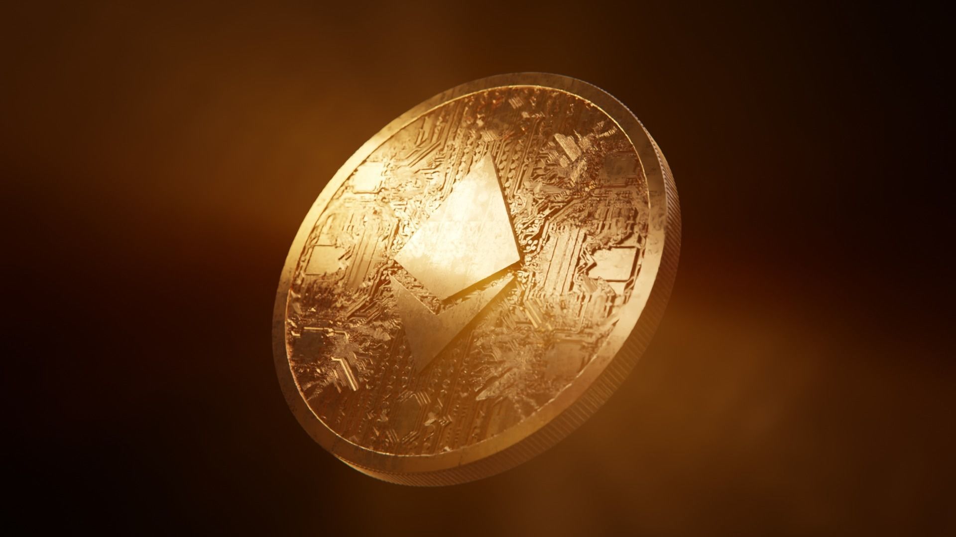 Ethereum coin 3D model animated | CGTrader