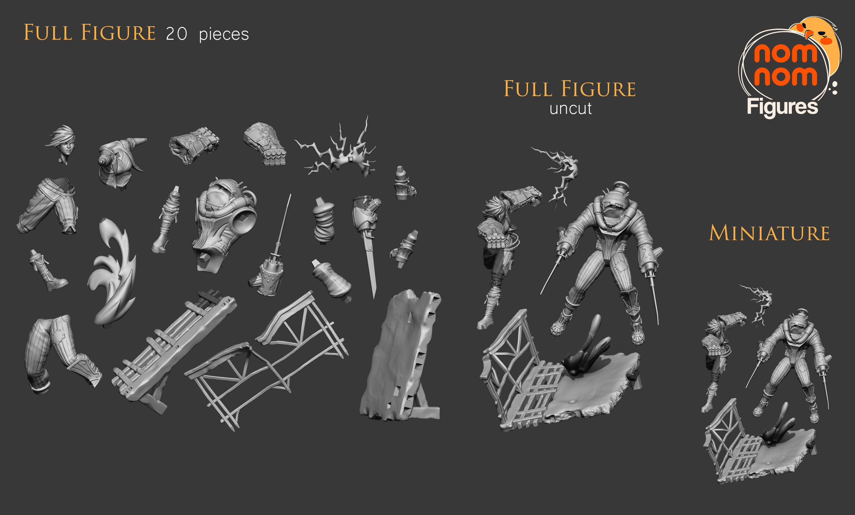 Vi vs Chemtank - Arcane Diorama 3D model 3D printable | CGTrader