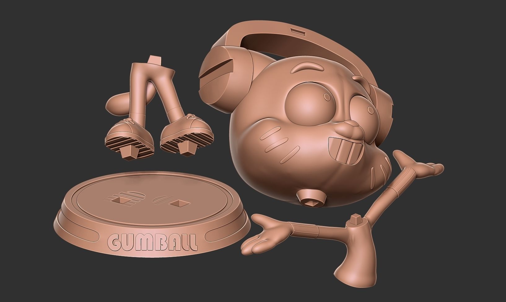Gumball Watterson 3D model 3D printable | CGTrader