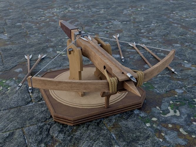 3D model Mounted Crossbow VR / AR / low-poly | CGTrader
