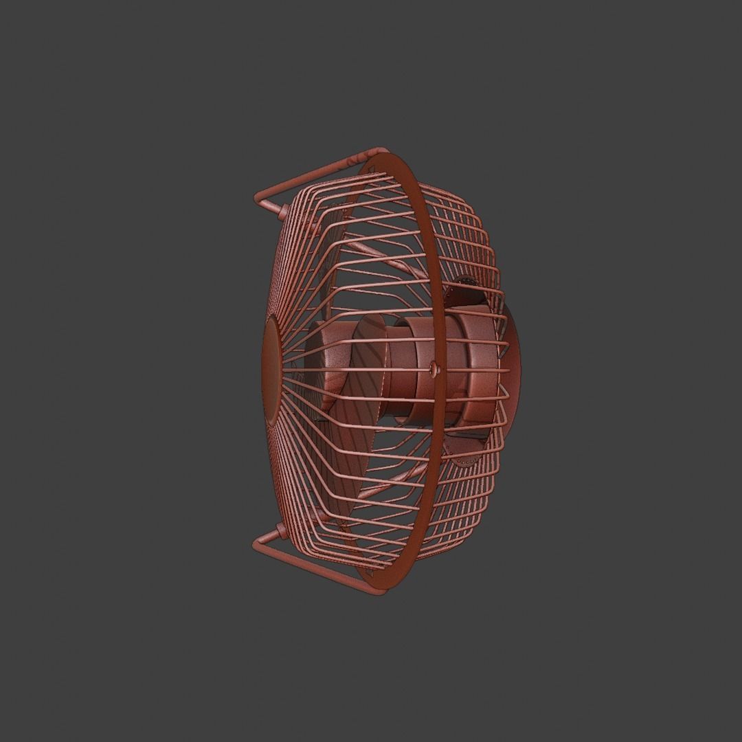 Retro Mini Fan 3D model 3D model | CGTrader