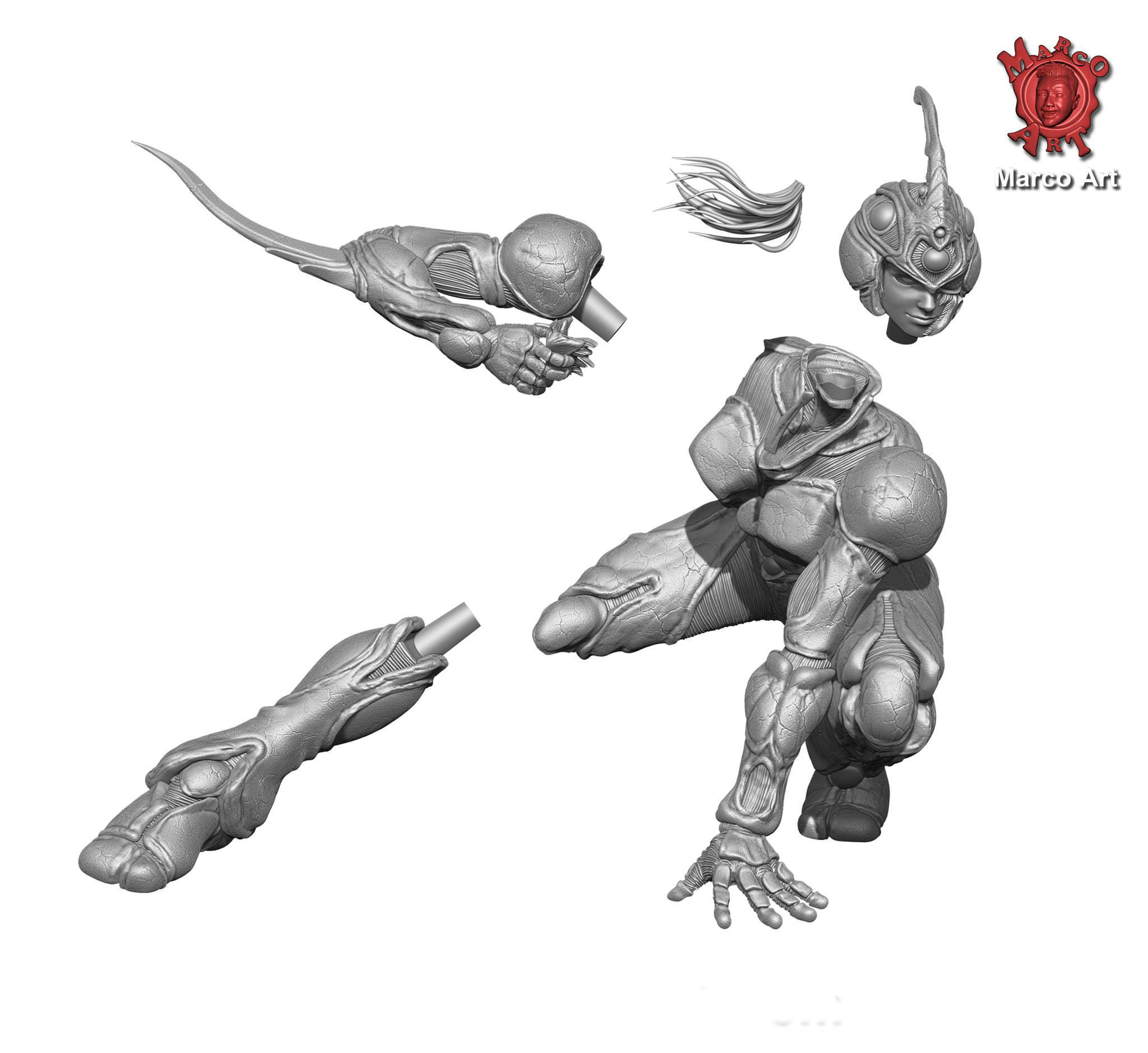 Guyver stl file 3D model 3D printable | CGTrader