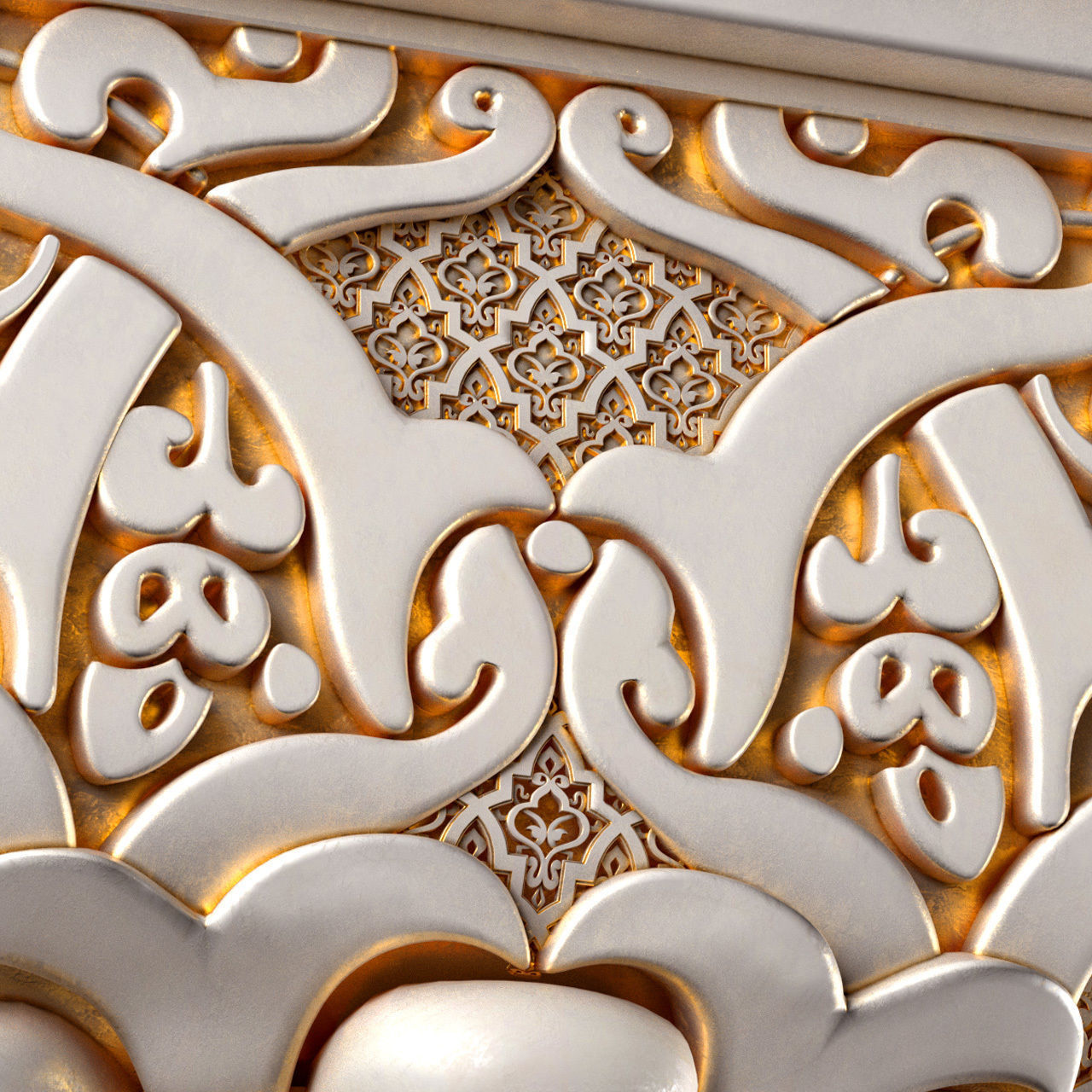 Arabic Morocco Column capital 3D model | CGTrader
