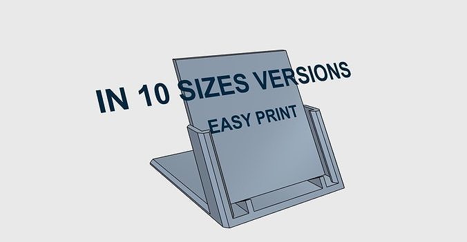Phone Holder in 10 size versions easy print 3D model 3D printable ...