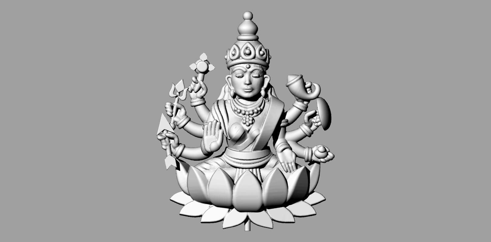 Ashta Laxmi stl file only 3D model 3D printable | CGTrader