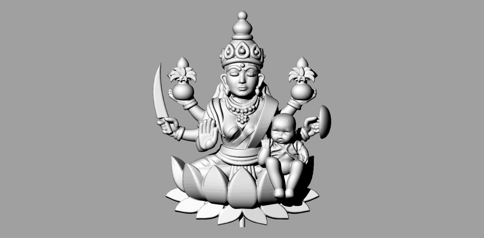 Ashta Laxmi stl file only 3D model 3D printable | CGTrader