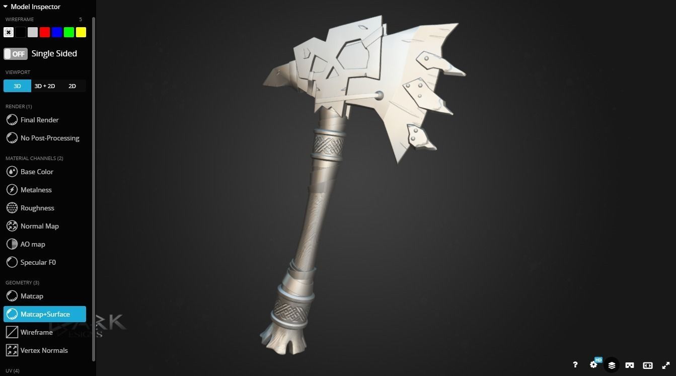 3D model Warhammer Orc Choppa VR / AR / low-poly | CGTrader