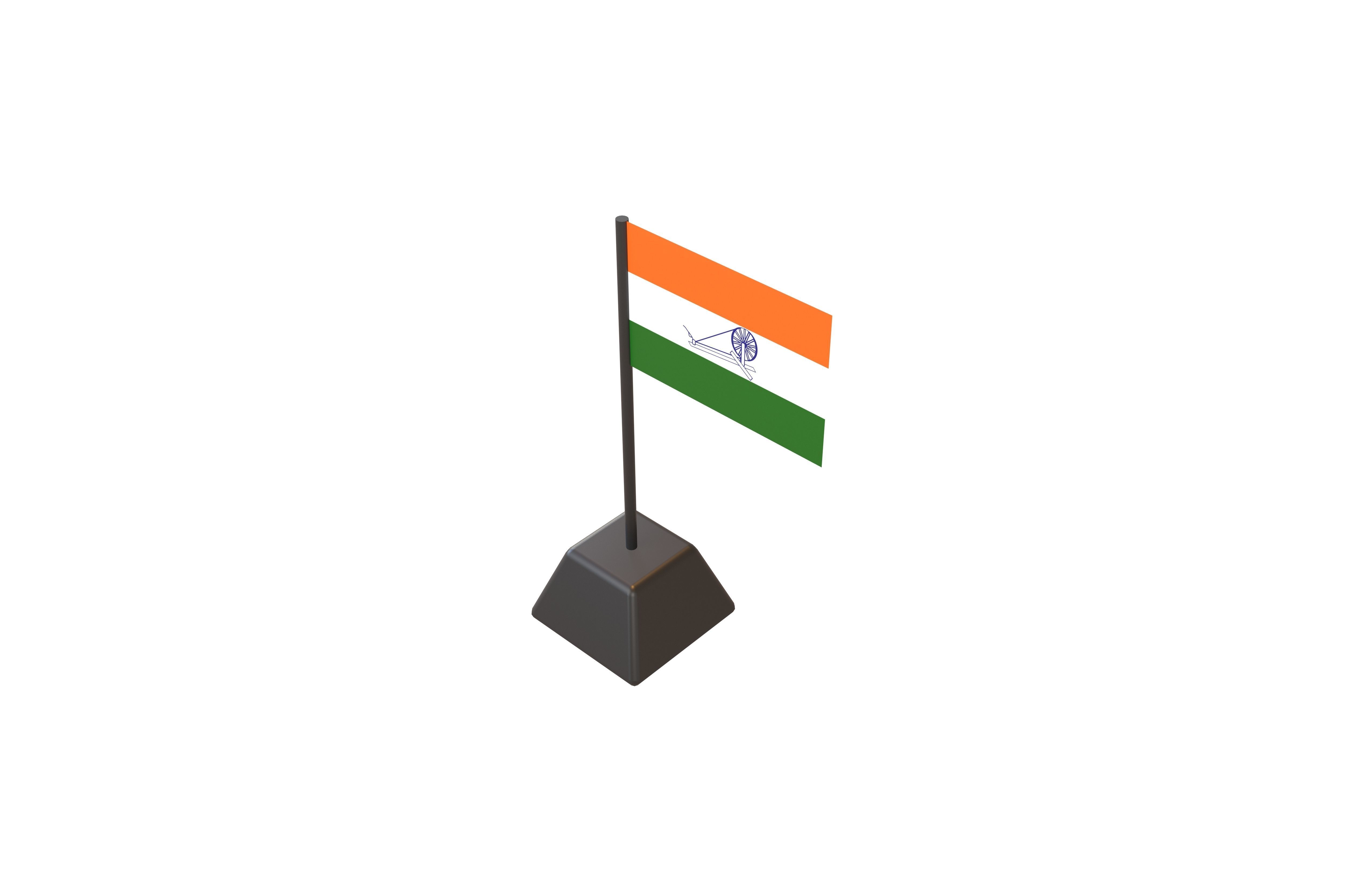 3D model 1931 Flag of India VR / AR / low-poly | CGTrader