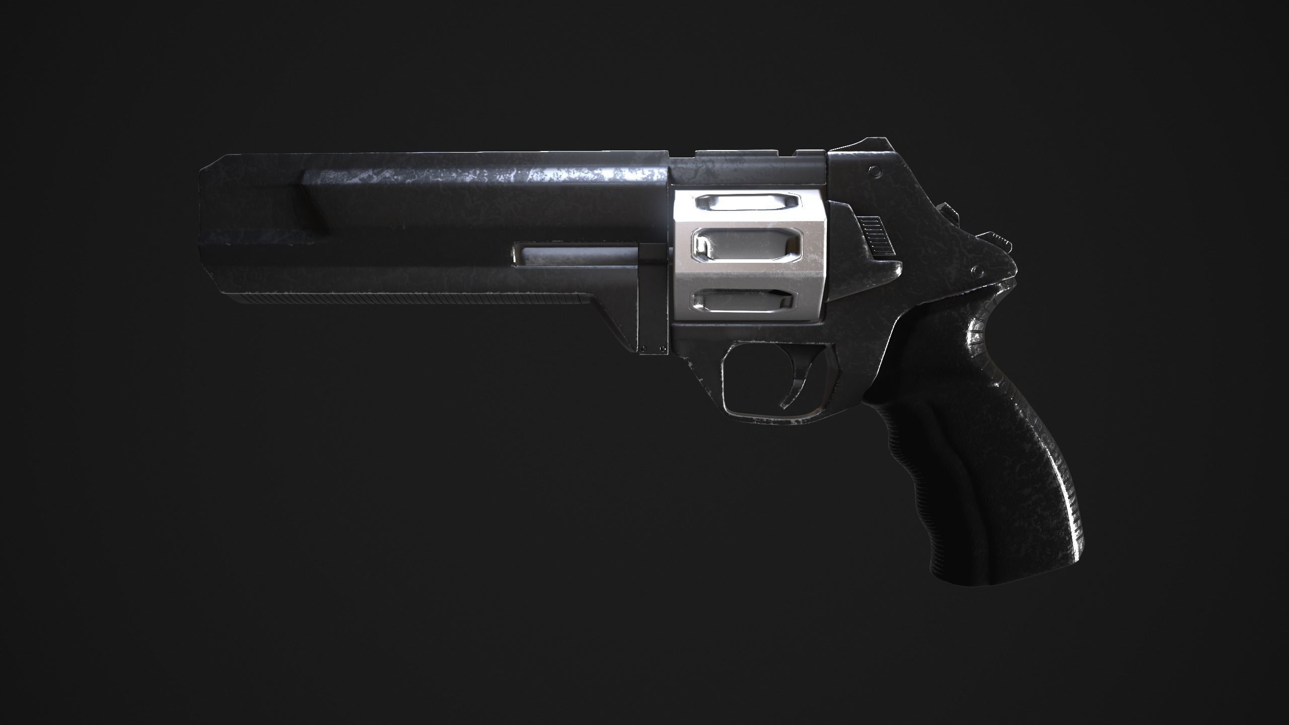 Sheriff gun free 3D model | CGTrader
