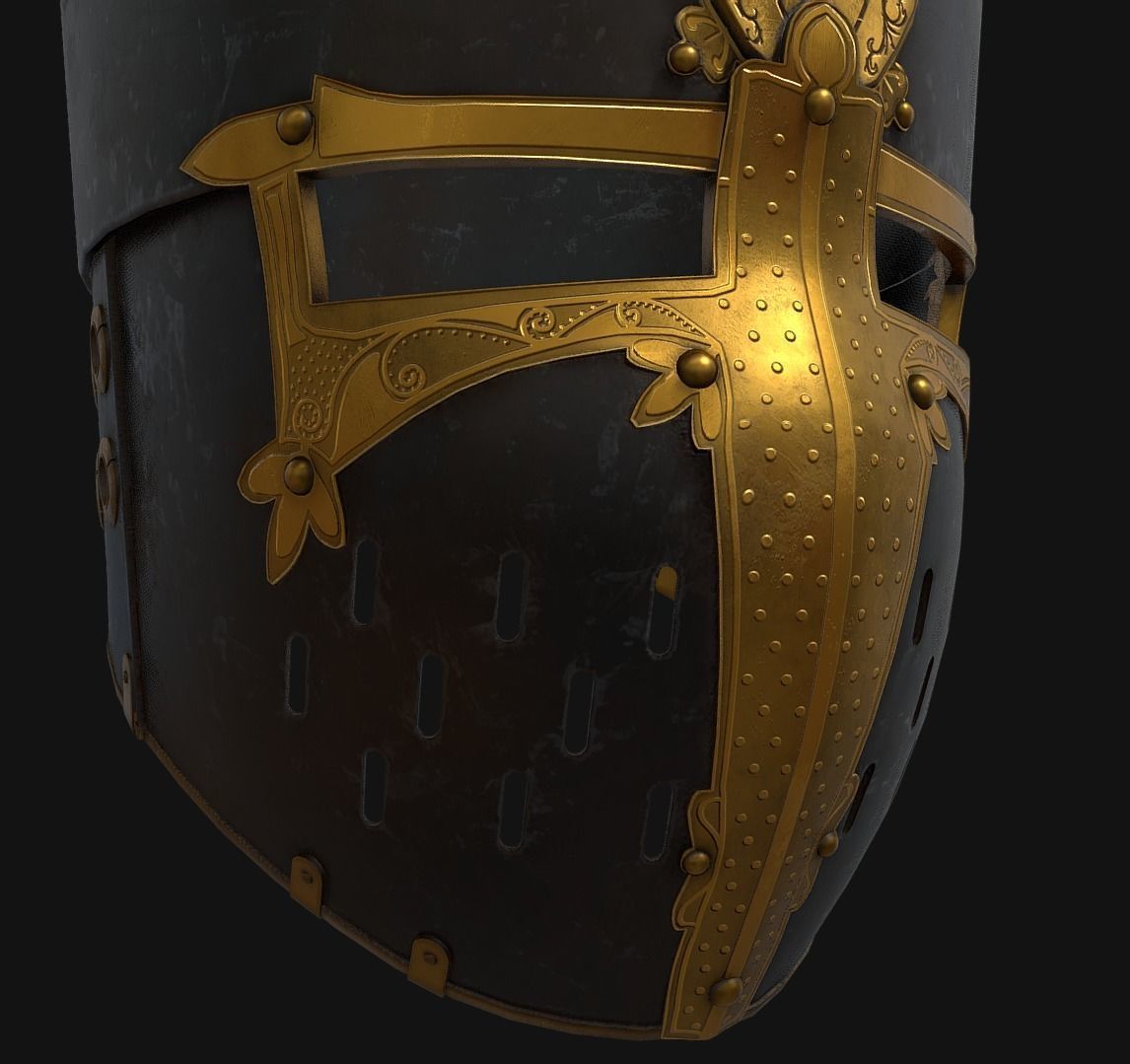 Crusader Helm 3D model | CGTrader