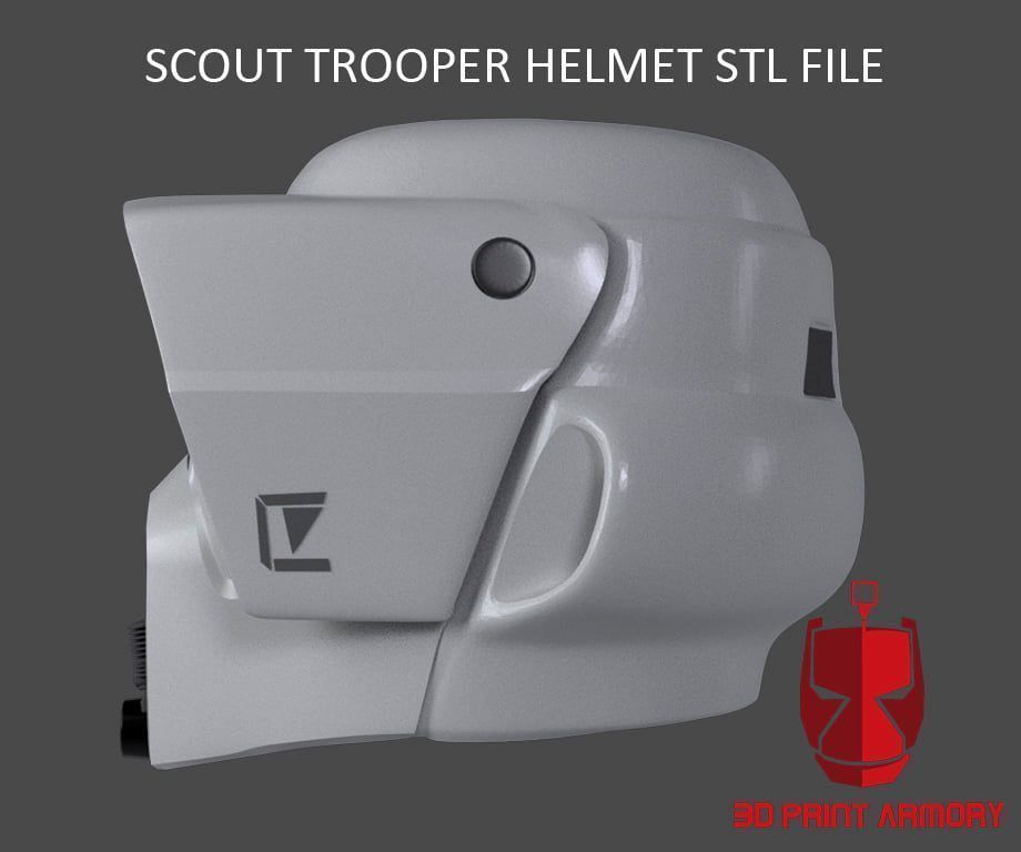 Scout Trooper helmet STL file for 3d print 3D model 3D printable | CGTrader