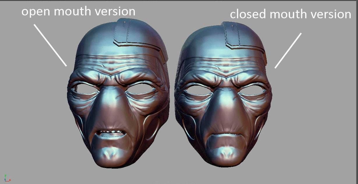Cad Bane 11 scale Hard mask for 3d print 3D model 3D printable | CGTrader