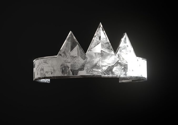 3D model rusty silver crown VR / AR / low-poly | CGTrader