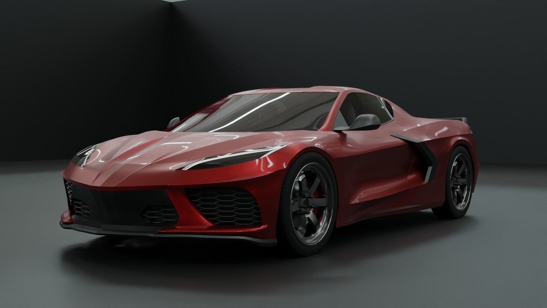 2020 Corvette C8 free 3D model | CGTrader