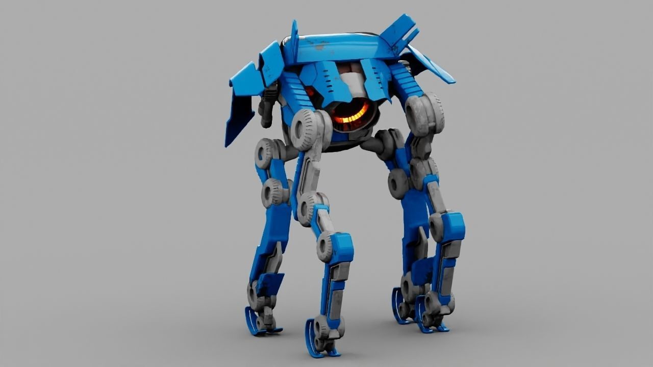 Alien Bot rigged 3D model rigged | CGTrader