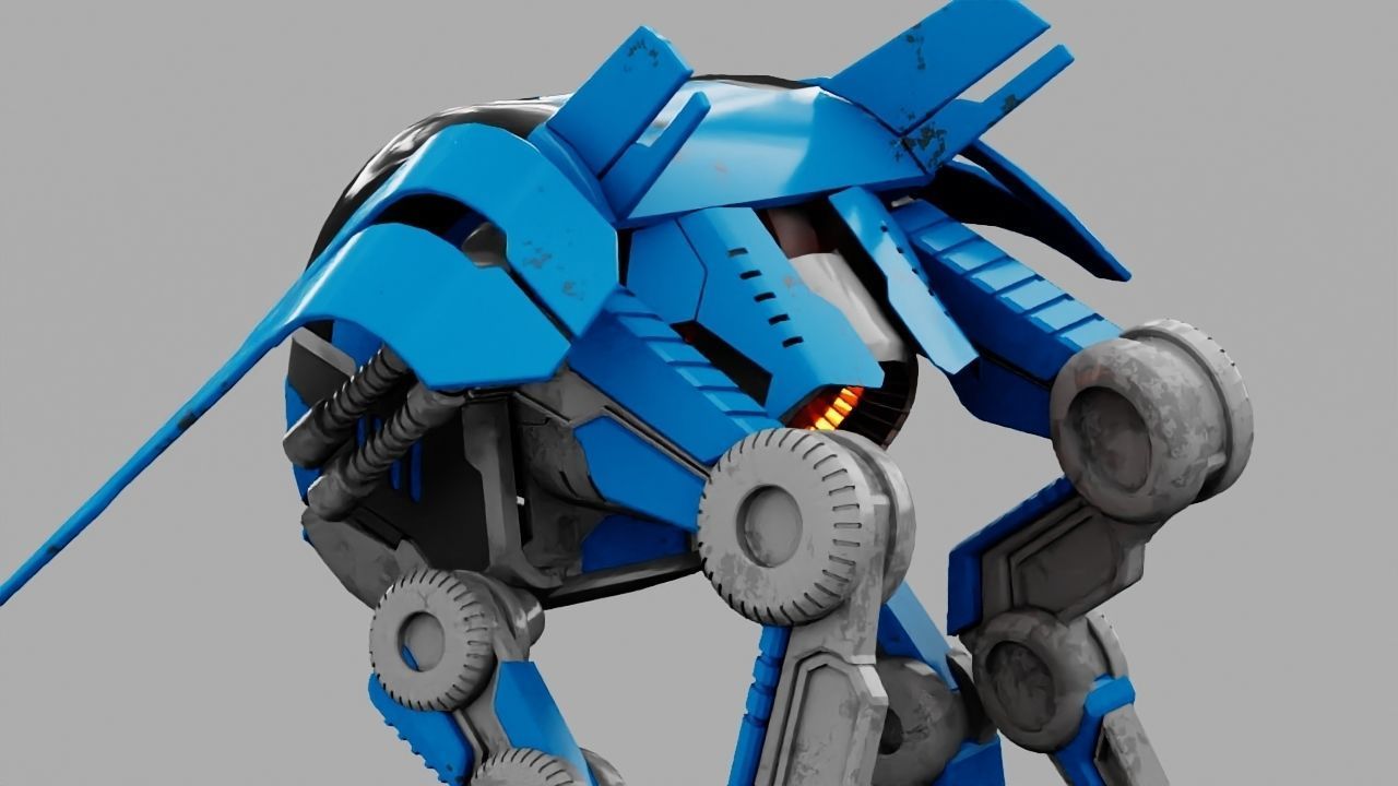 Alien Bot rigged 3D model rigged | CGTrader