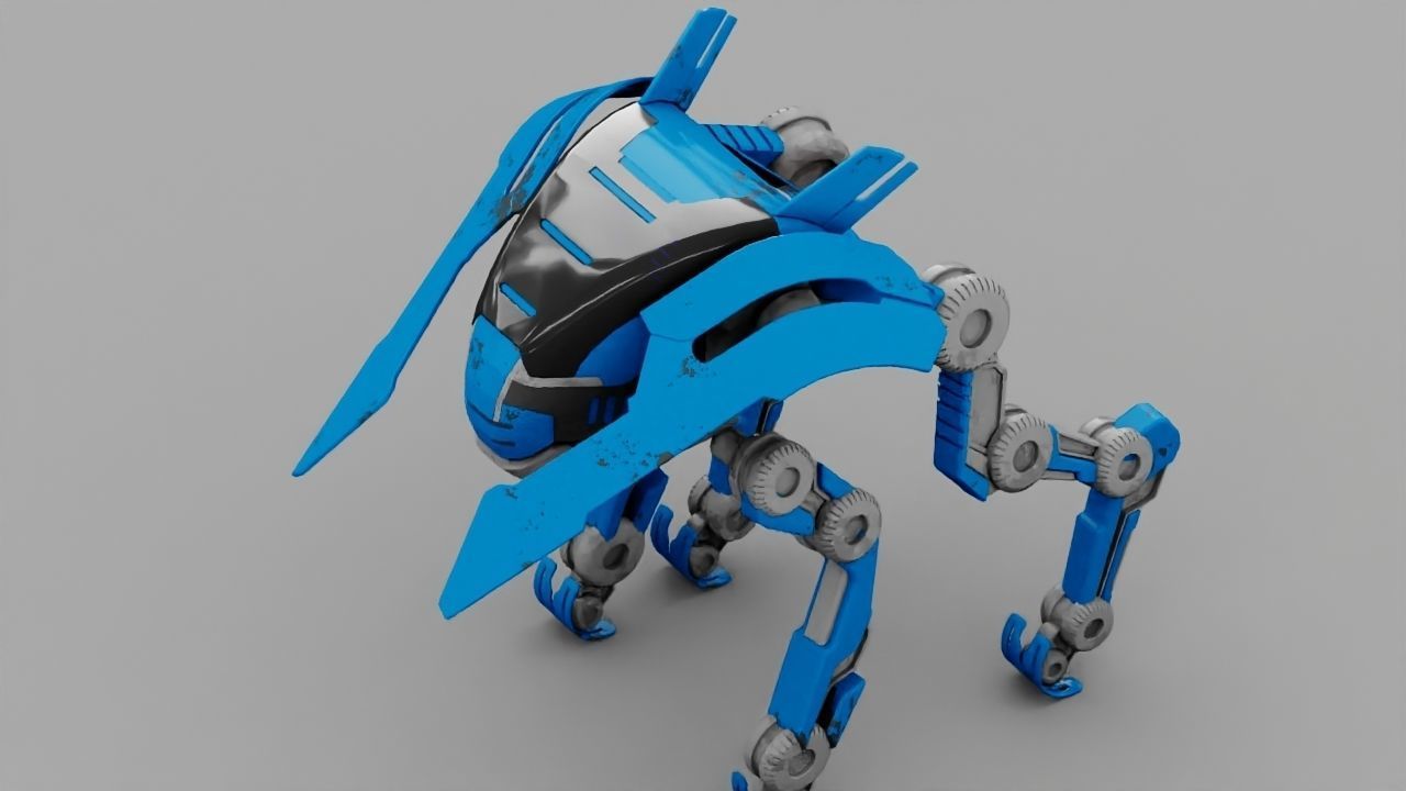 Alien Bot rigged 3D model rigged | CGTrader