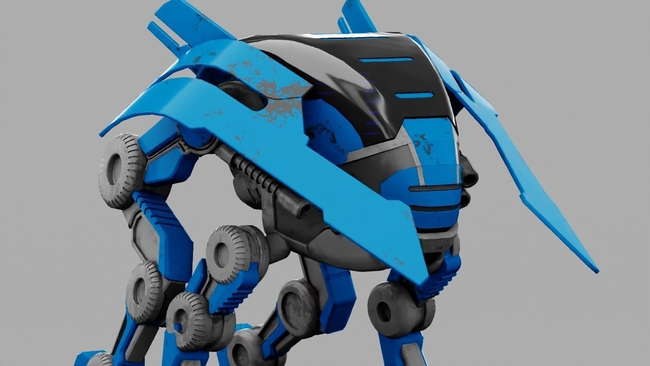 Alien Bot rigged 3D model rigged | CGTrader