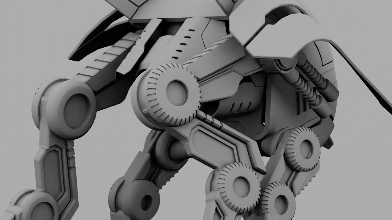 Alien Bot rigged 3D model rigged | CGTrader