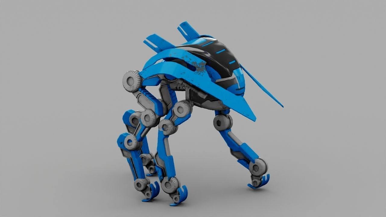 Alien Bot rigged 3D model rigged | CGTrader