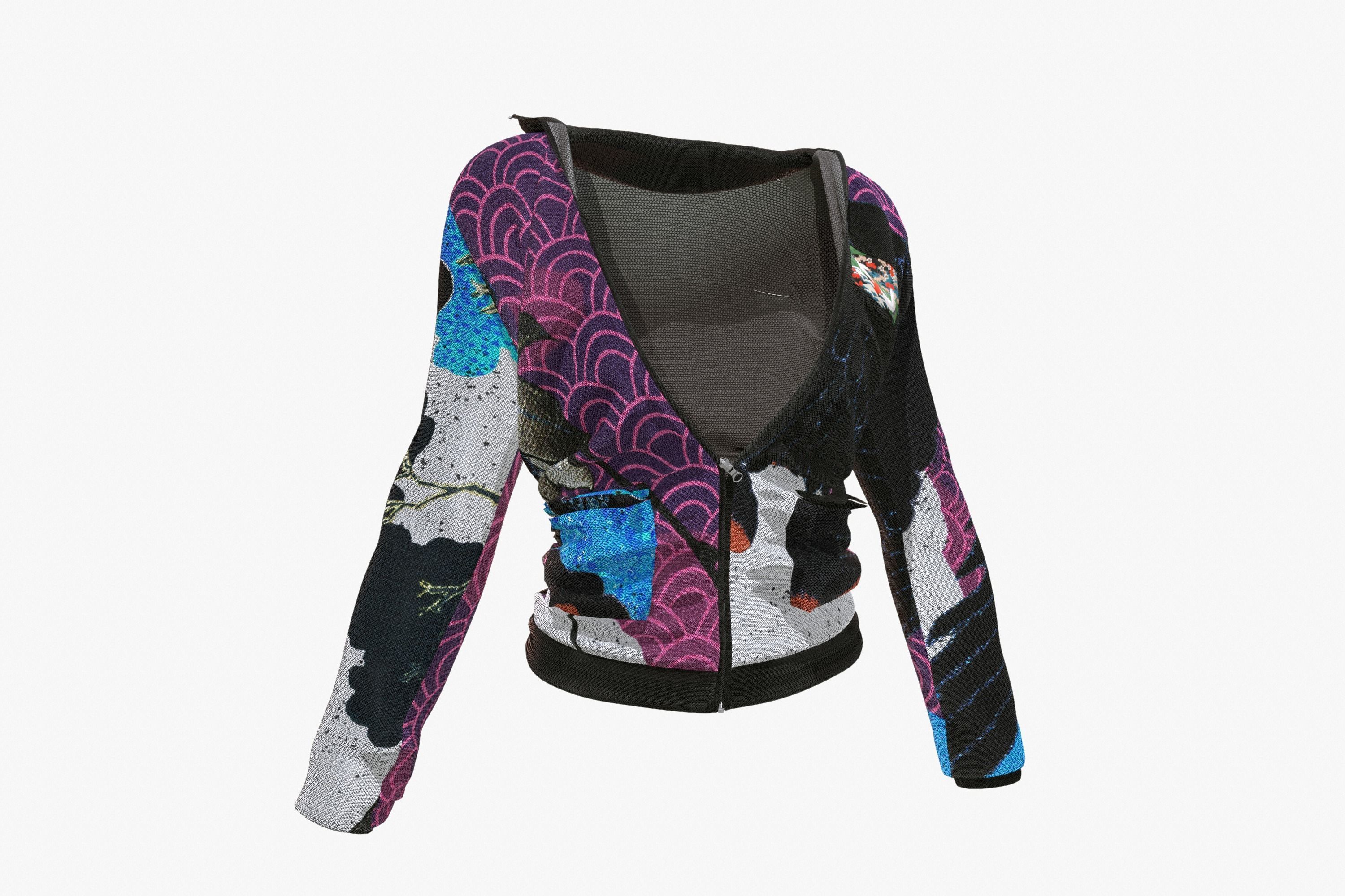 Japanese NFT Sweater 3D model | CGTrader