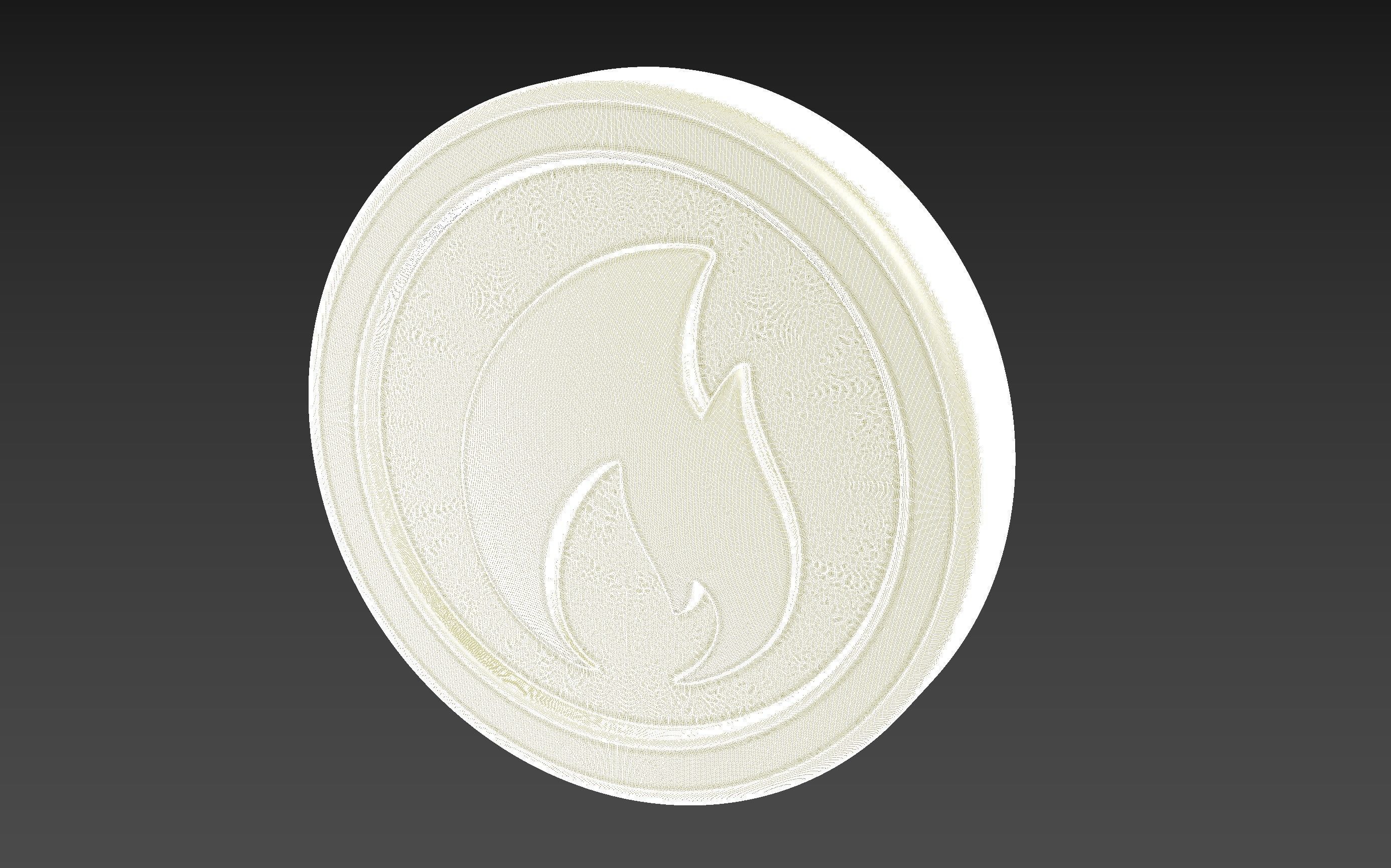 Print006 Coin Fire 3D model 3D printable | CGTrader