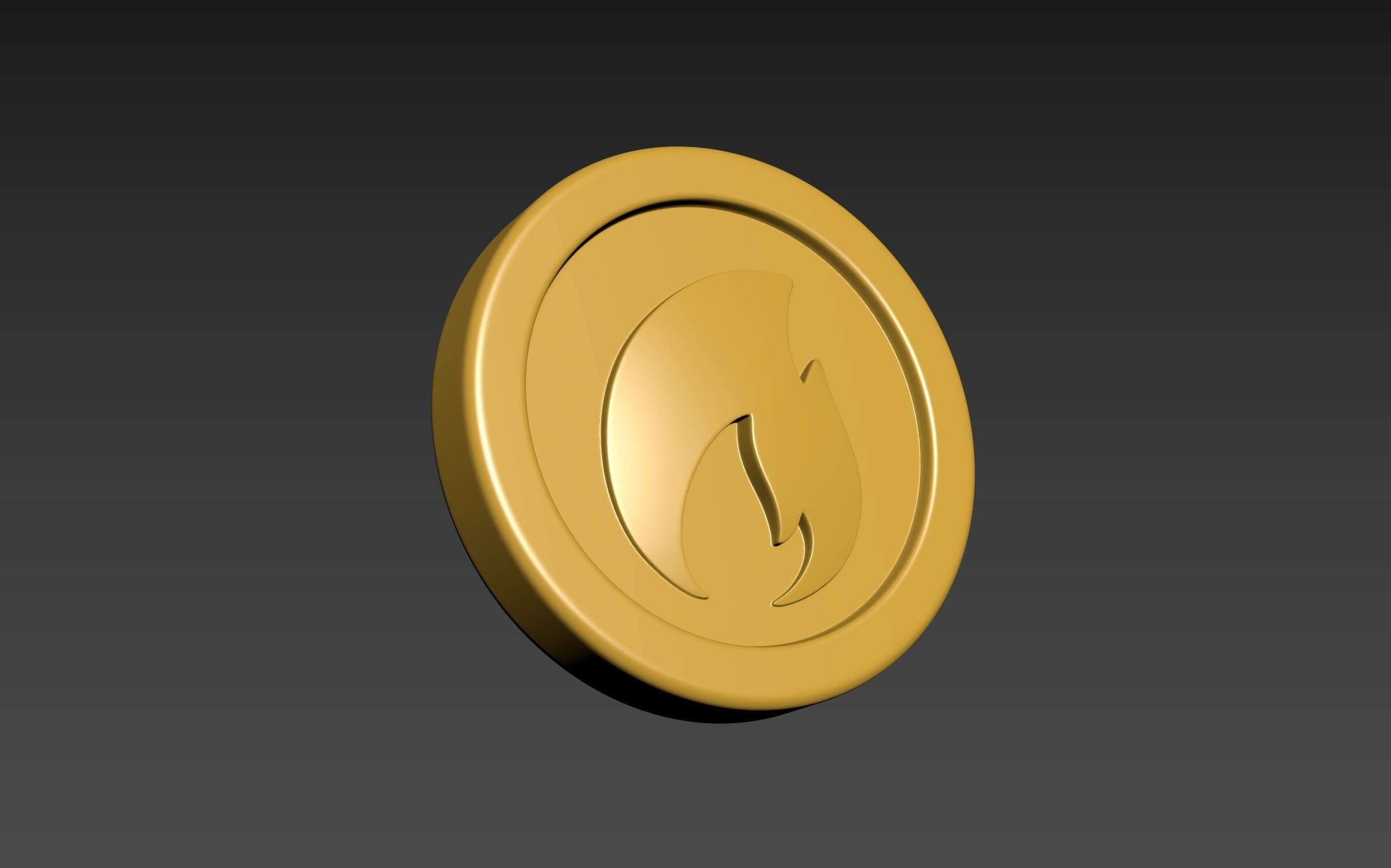 Print006 Coin Fire 3D model 3D printable | CGTrader