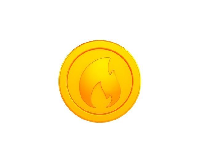 Print006 Coin Fire 3D model 3D printable | CGTrader