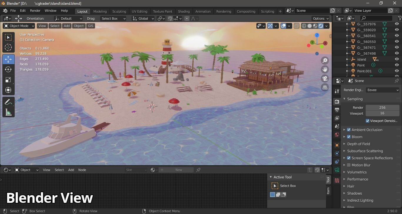3D model Metaverse Island VR / AR / low-poly | CGTrader