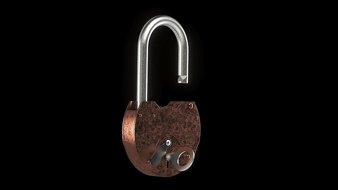 Padlock 3D model | CGTrader