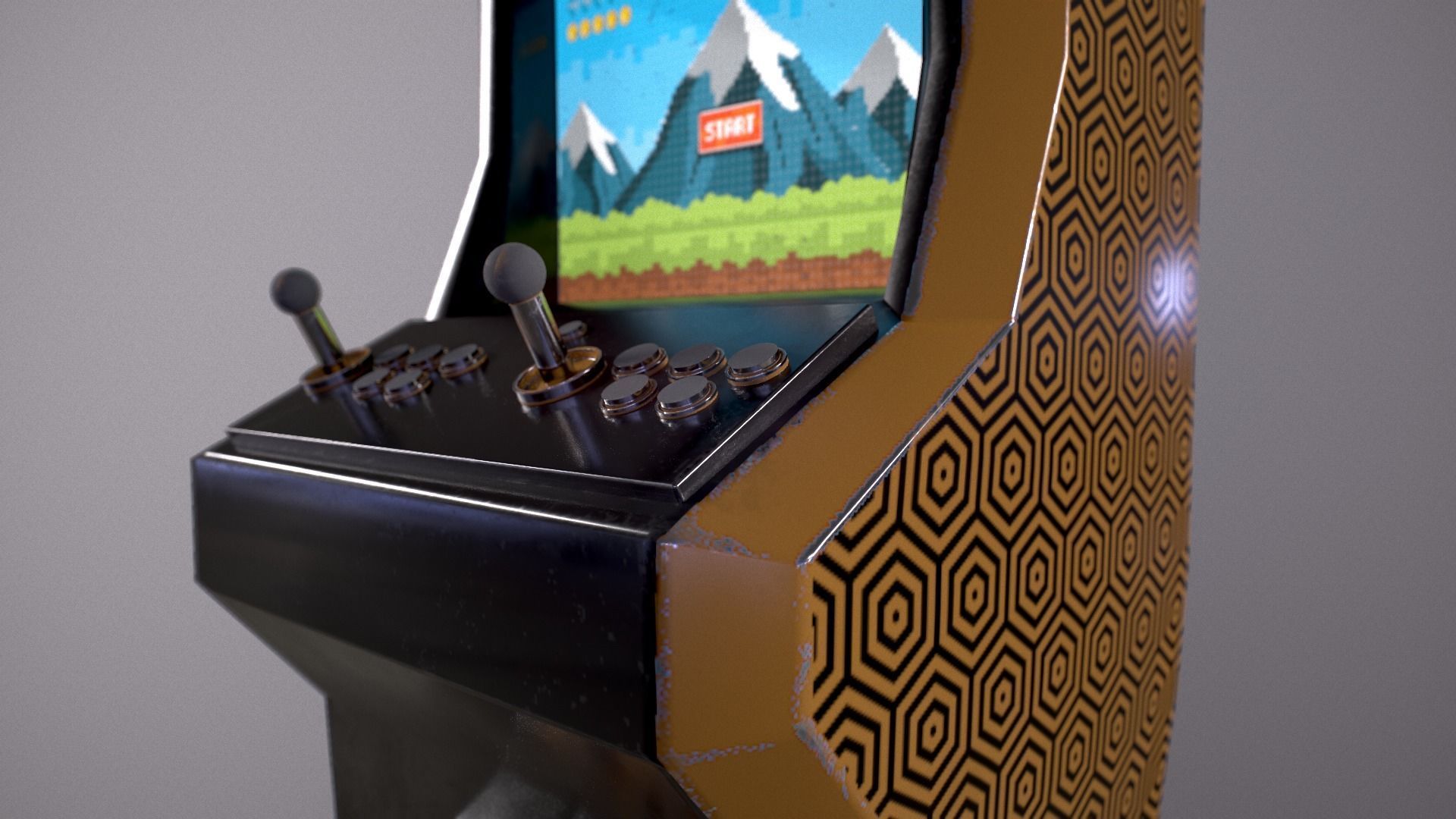 3D model Arcade retro video game machine VR / AR / low-poly | CGTrader