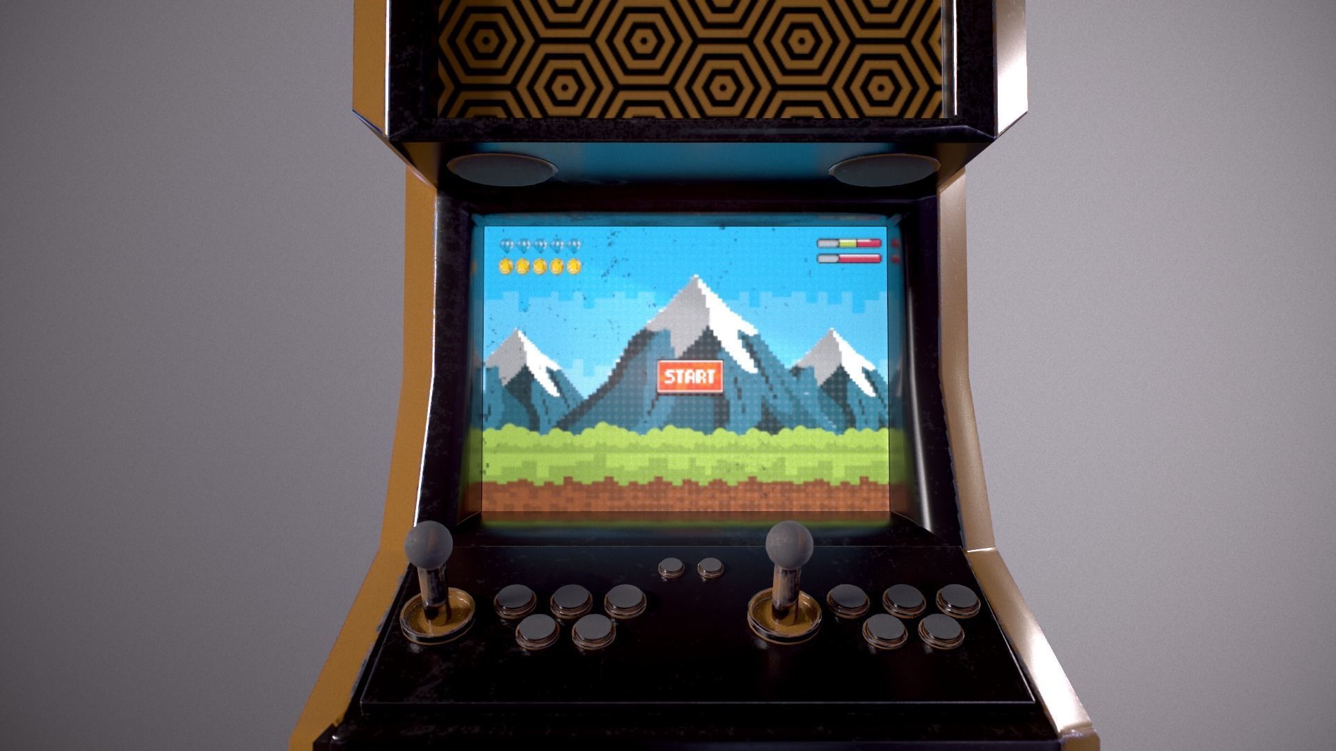 3D model Arcade retro video game machine VR / AR / low-poly | CGTrader