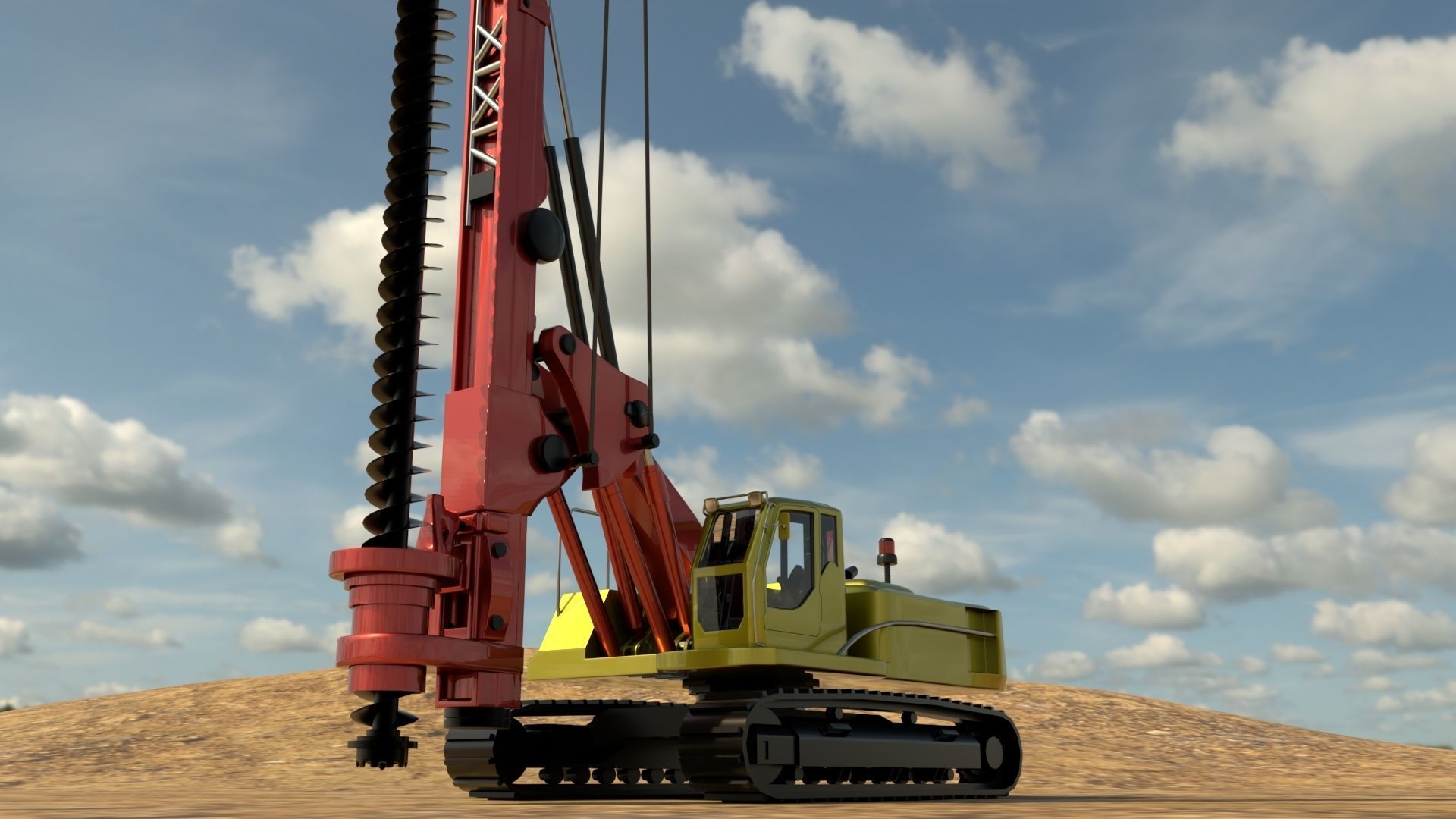 Drilling vehicle 3D model | CGTrader
