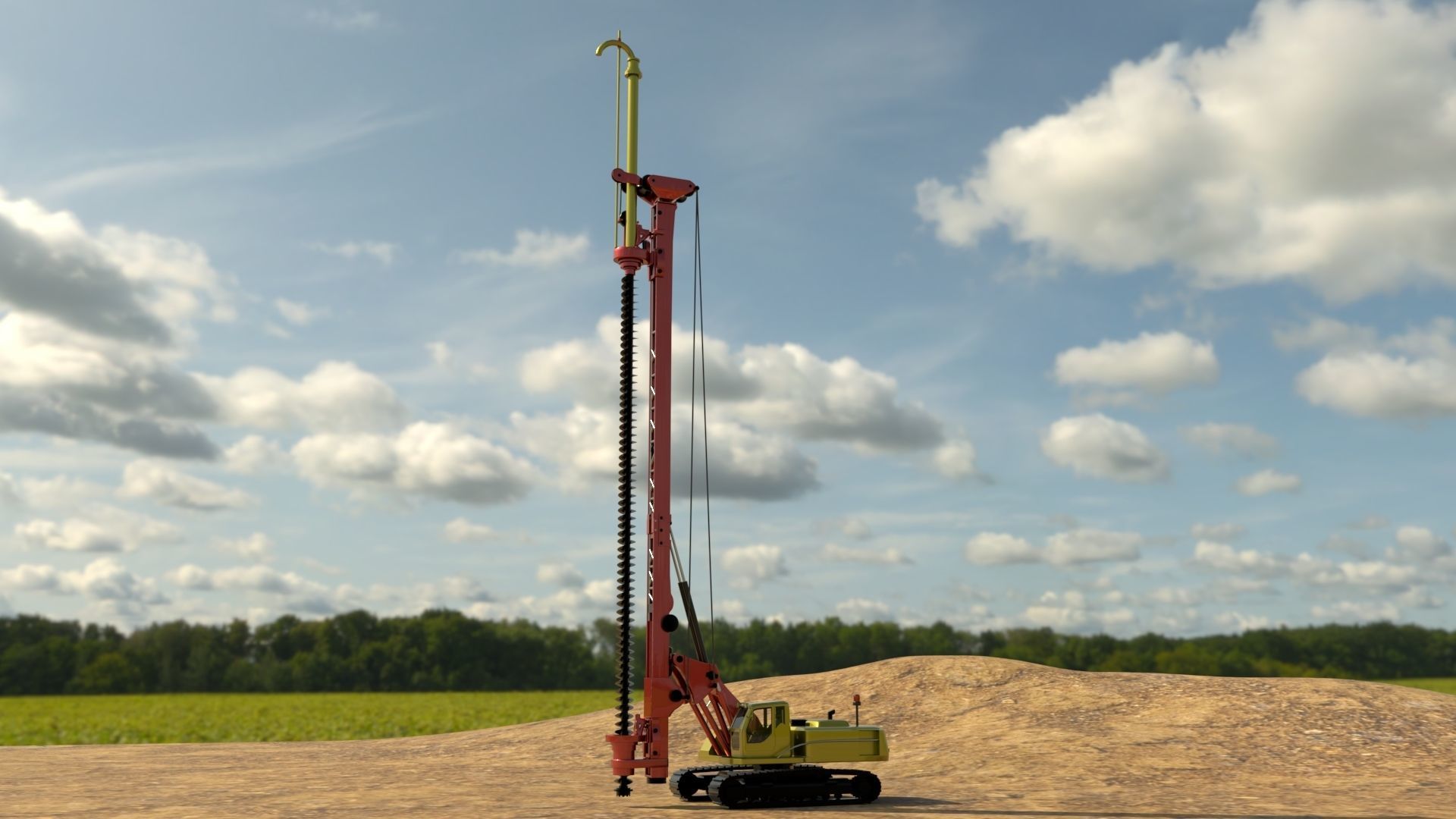 Drilling vehicle 3D model | CGTrader