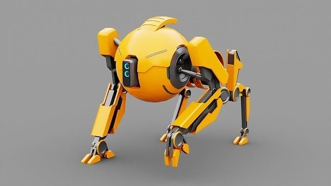 Q BOT rigged character rigged 3D model rigged | CGTrader