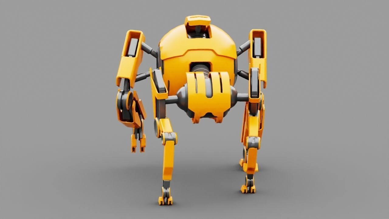Q BOT rigged character rigged 3D model rigged | CGTrader
