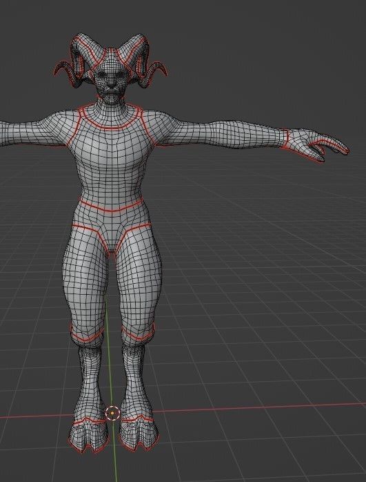 Satyr BaseMesh 3D model | CGTrader