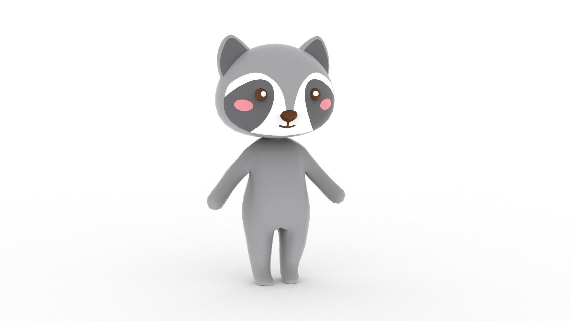 3D model Cartoon Ratel character 3d VR / AR / low-poly | CGTrader